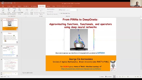 (VIDEO) From PINNs to DeepOnets: Approximating functions, functionals ...