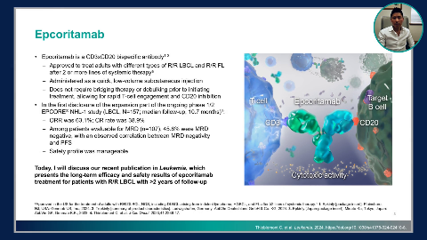 Slide 4/24 at 01:23: Epcoritamab