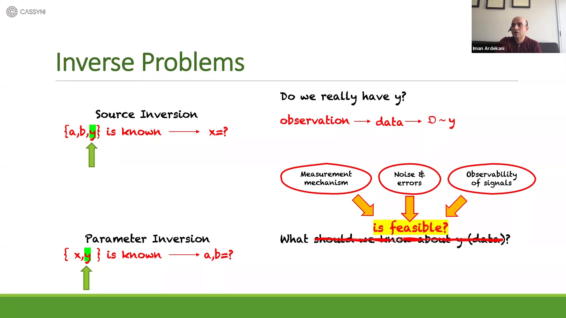 Slide 10/32 at 15:27: Inverse Problems