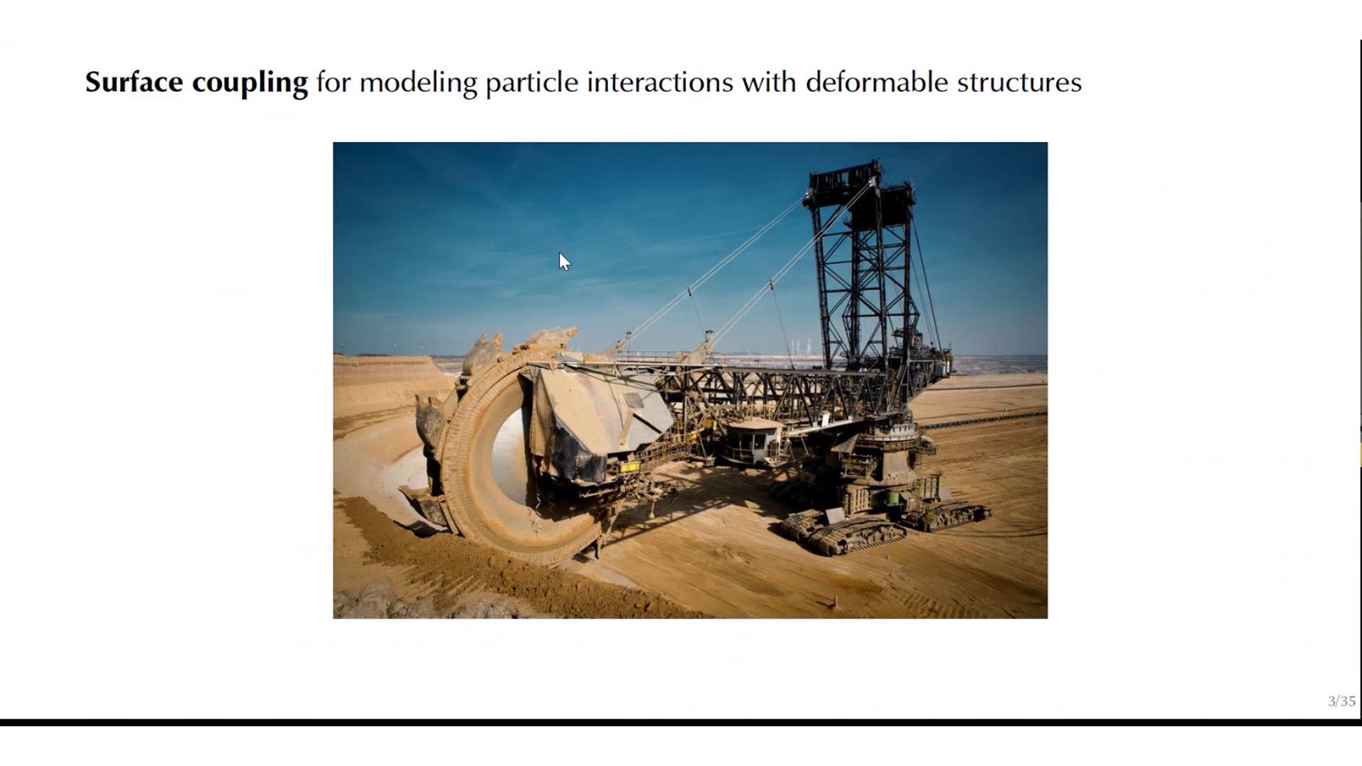 Slide 3/22 at 01:39: Surface coupling for modeling particle ...