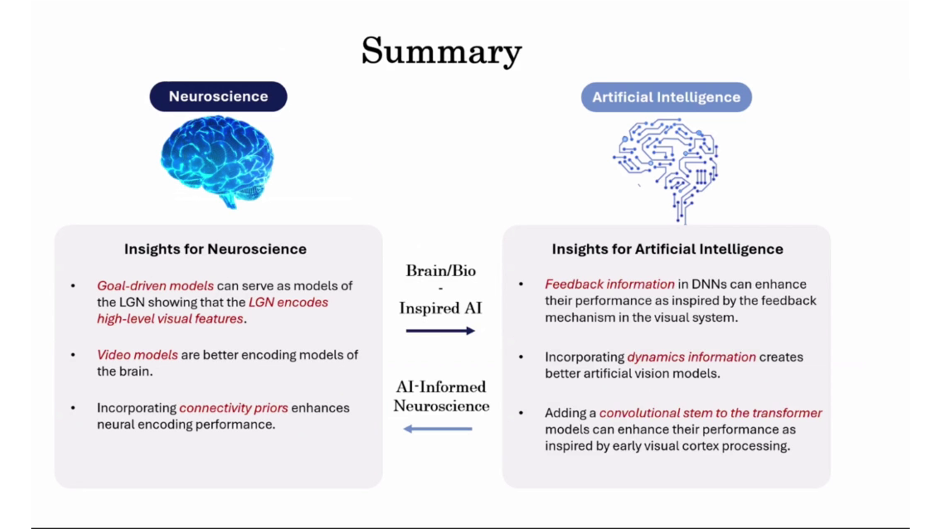 Slide 65/67 at 43:12: Summary