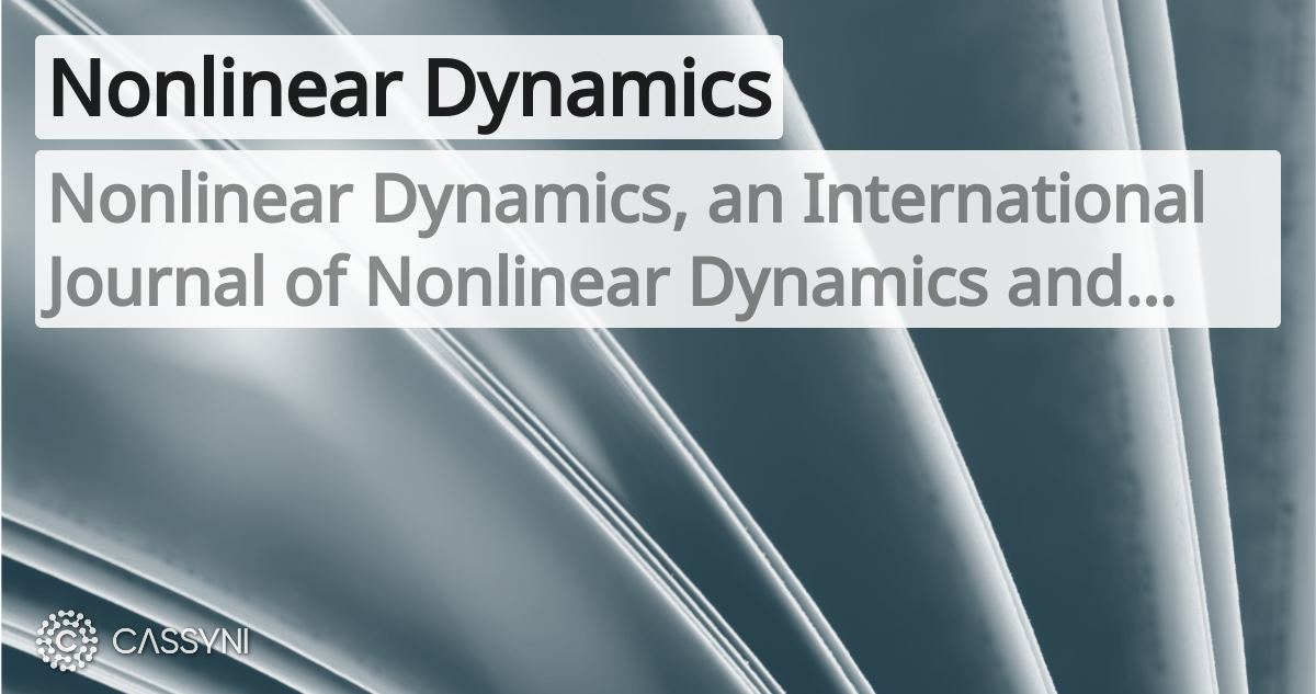 Nonlinear Dynamics - Upcoming and published seminars · Cassyni