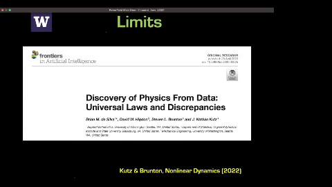 Slide 23/48 at 25:22: Discovery of Physics From Data: Universal Laws ...