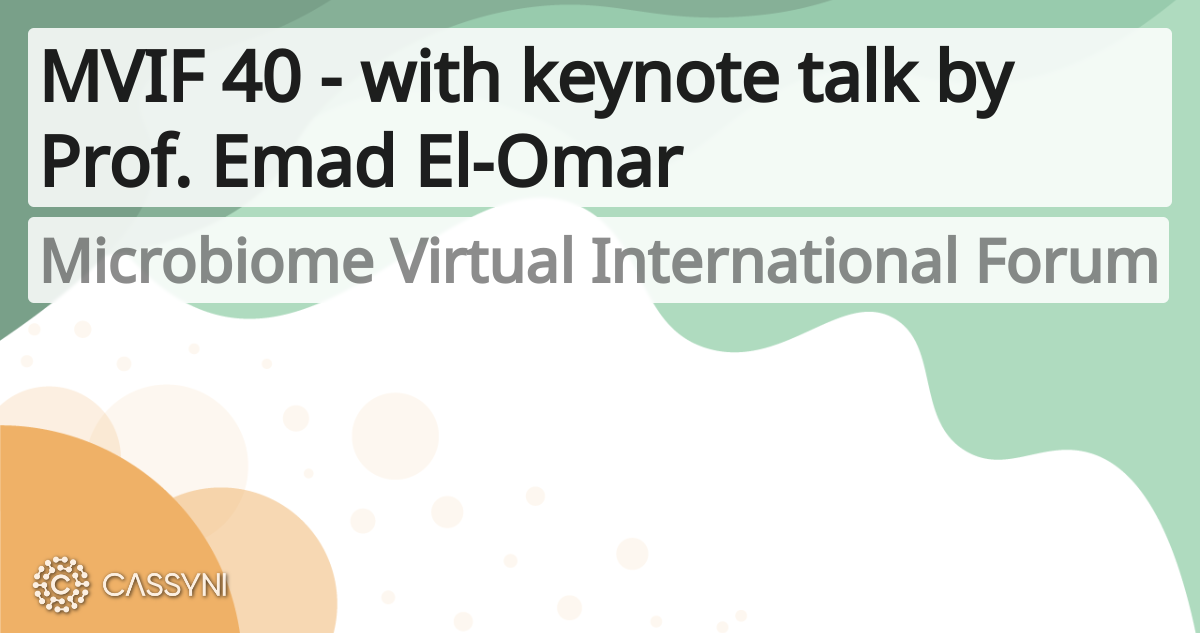 MVIF 40 - with keynote talk by Prof. Emad El-Omar - Schedule of ...