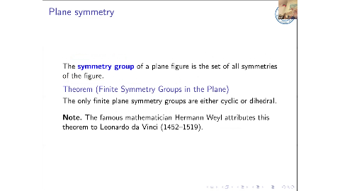 Slide 9/53 at 04:04: Plane symmetry