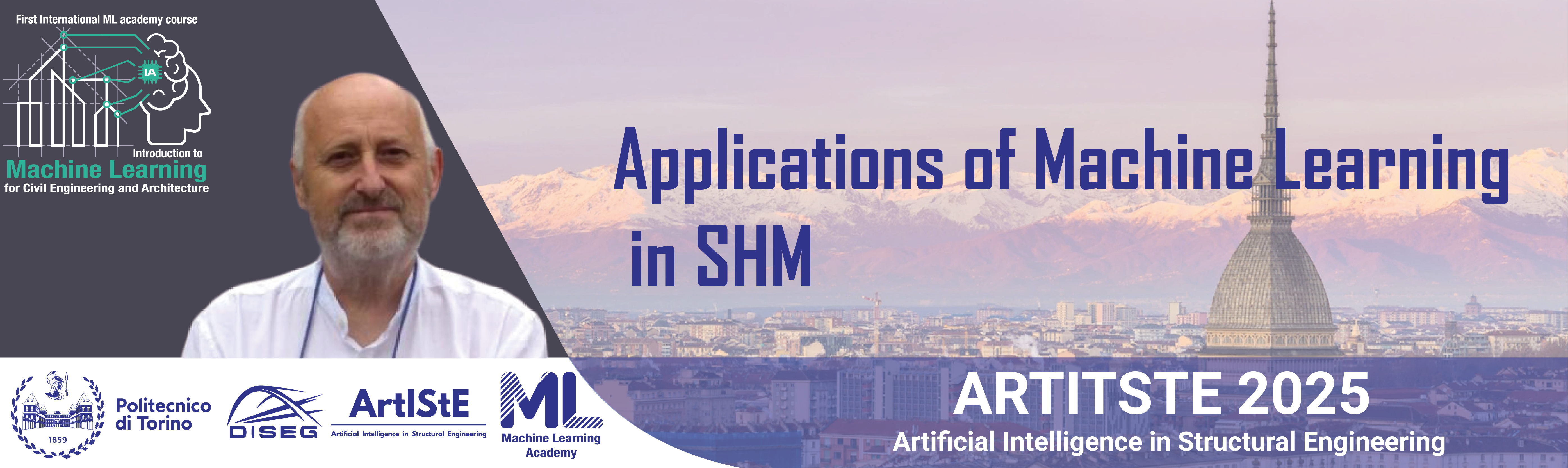 Slide 11/57 at 09:09: Applications of Machine Learning in SHM