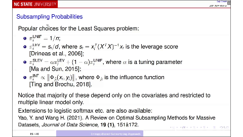 Slide 15/38 at 21:35: Subsampling Probabilities