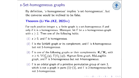 Slide 29/53 at 21:42: s-Set-homogeneous - graphs
